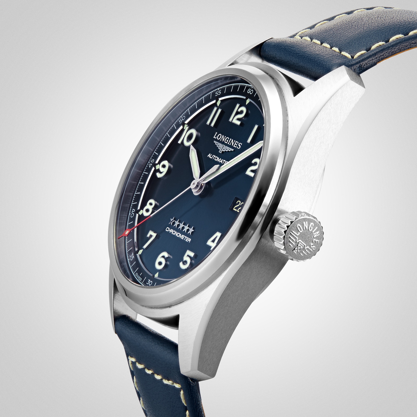 Longines Spirit 40mm Mens Watch L38104930 | Goldsmiths