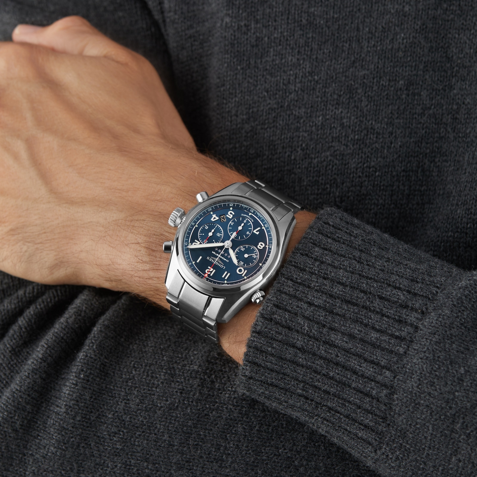 Longines Spirit 42mm Mens Watch L38204936 | Goldsmiths