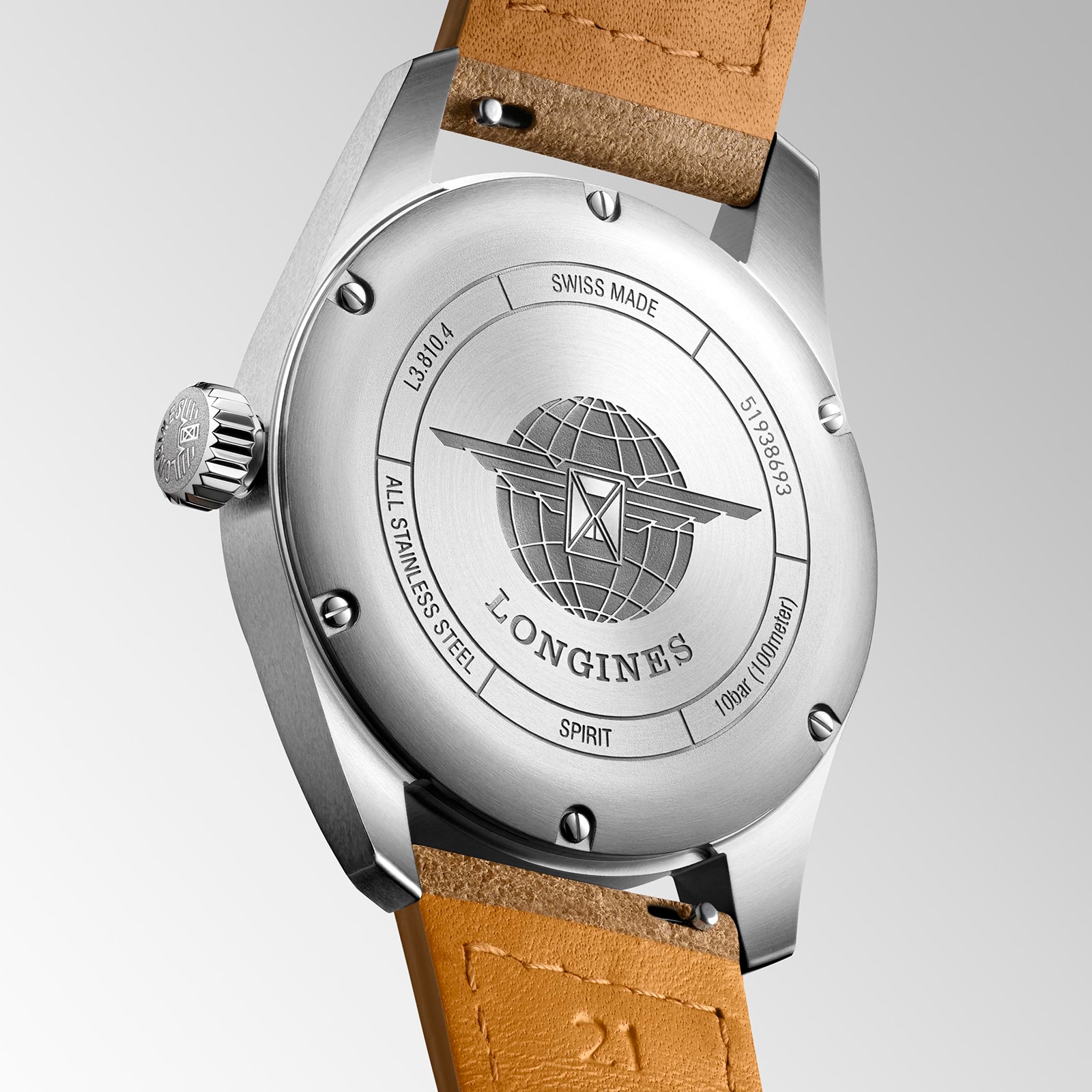 Longines Spirit 40mm Mens Watch L38104032 | Goldsmiths