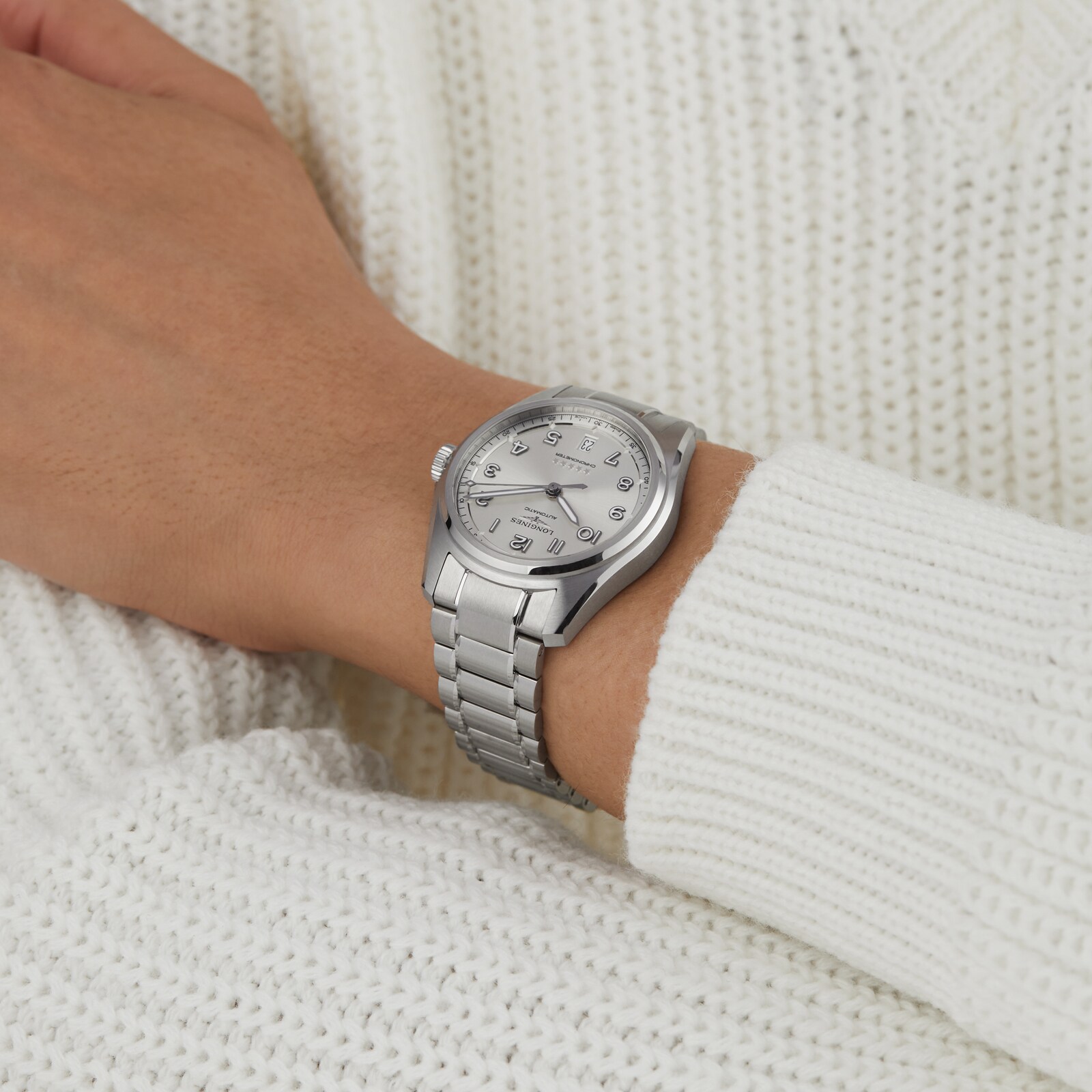 Longines Spirit 37mm Unisex Watch L34104636 | Watches Of Switzerland UK