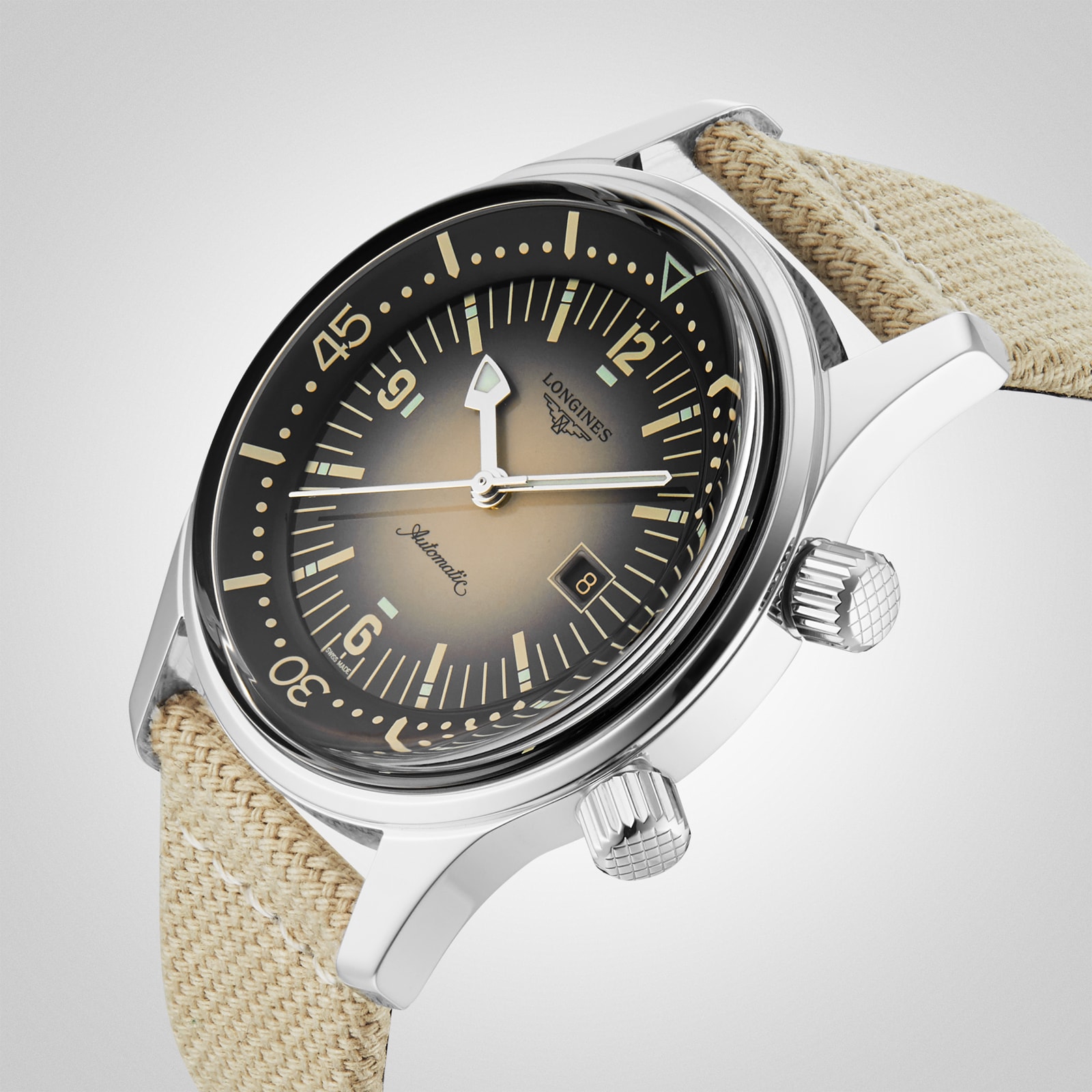 Longines Legend Diver 36mm Mens Watch Beige L33744302 | Watches Of ...