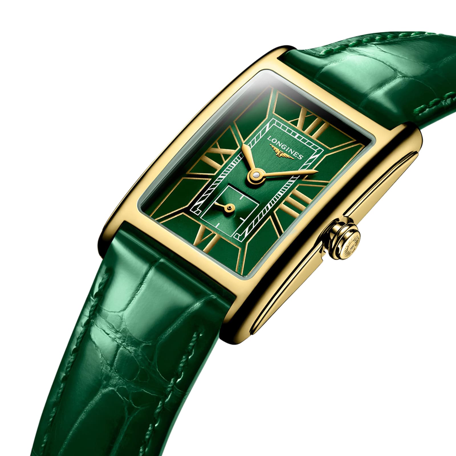 Longines DolceVita 20.5mm X 32mm Ladies Watch Green L52556952 | Goldsmiths