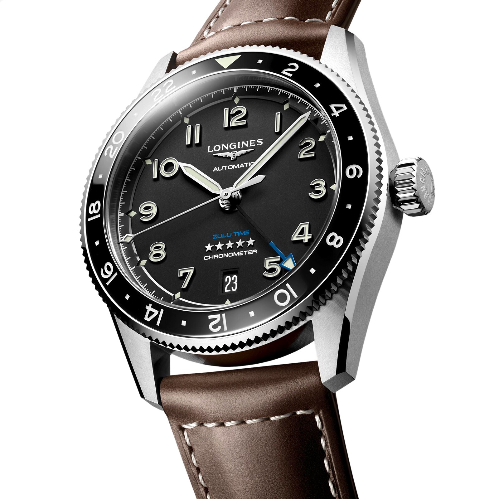Longines Spirit Avigation 39mm Mens Watch Black L38024532 | Watches Of ...