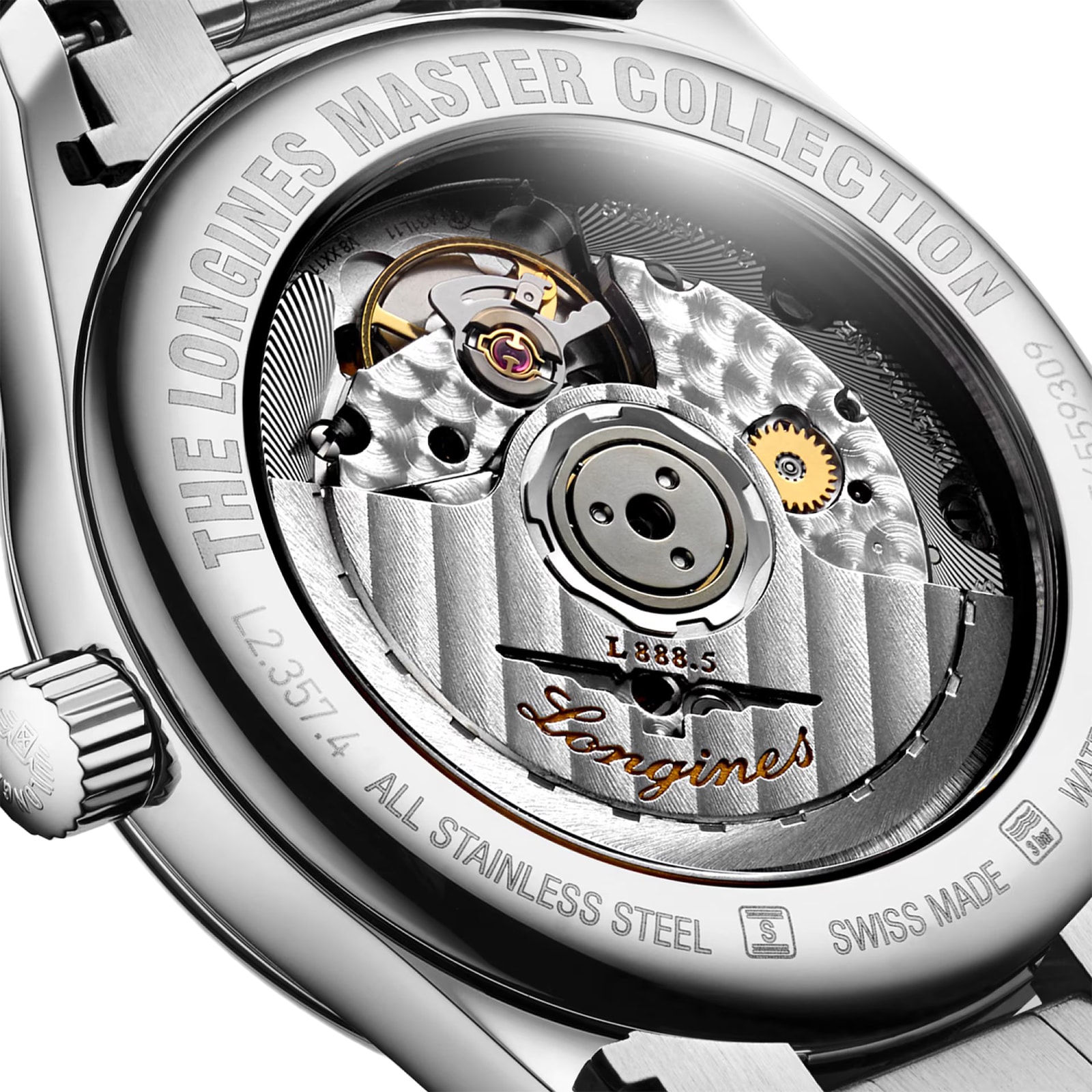 Longines Master Collection 34mm Ladies Watch Stainless Steel L23574786 ...