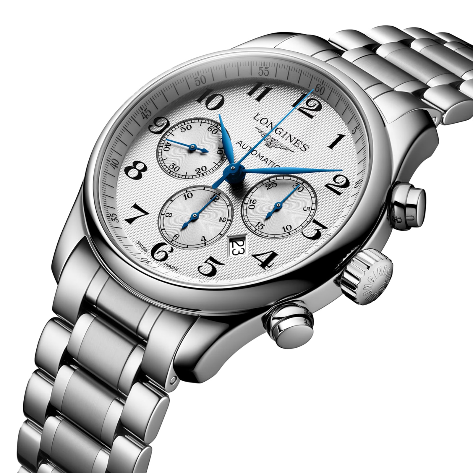 Longines Master Collection 44mm Mens Watch Silver L28594786 | Goldsmiths