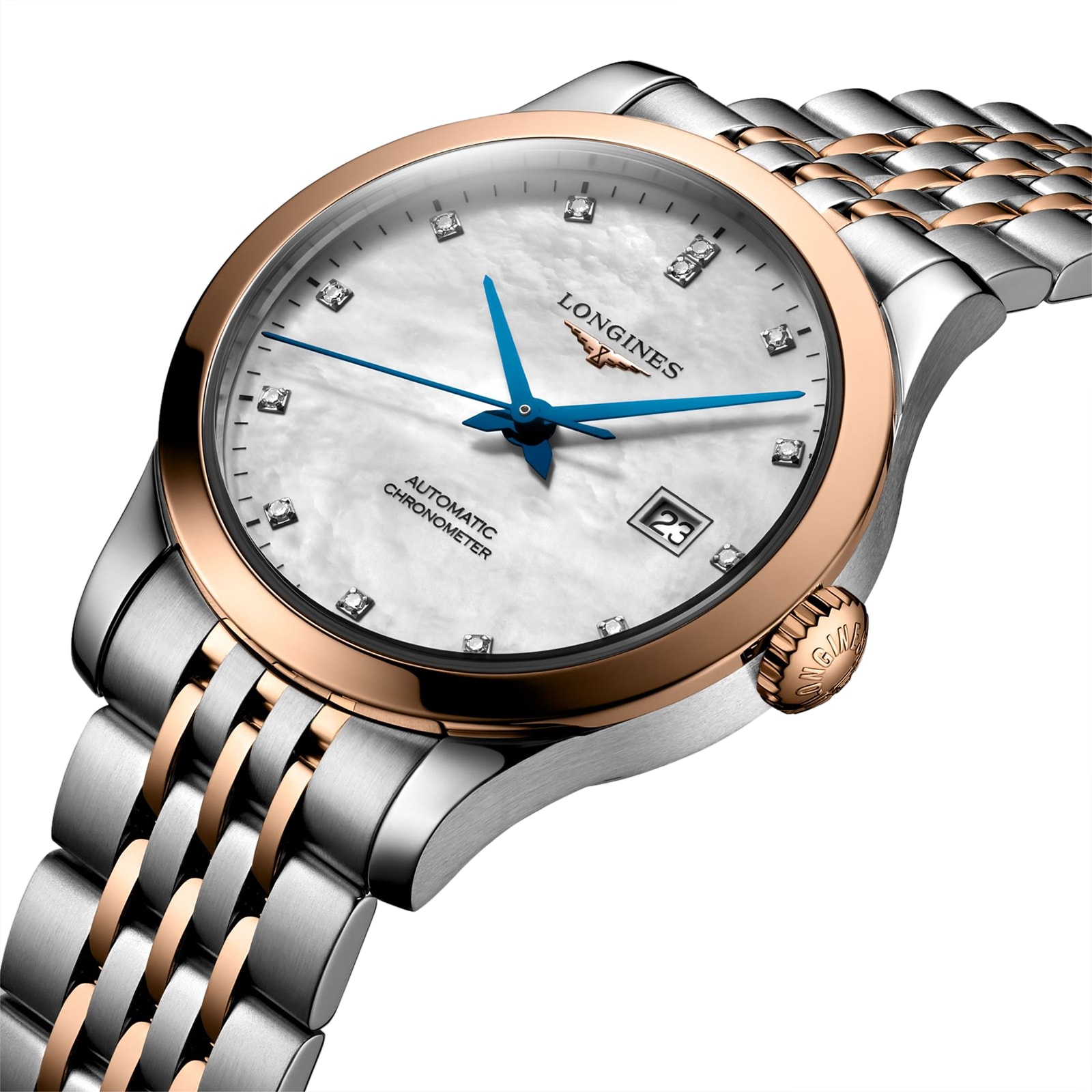 Longines Record 30mm Ladies Watch L23215877 | Goldsmiths