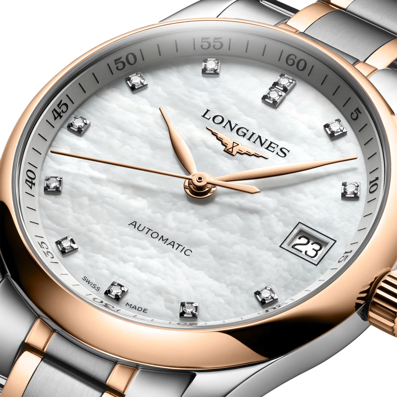 Longines Master Collection 34mm Ladies Watch Mother Of Pearl L23575897 ...