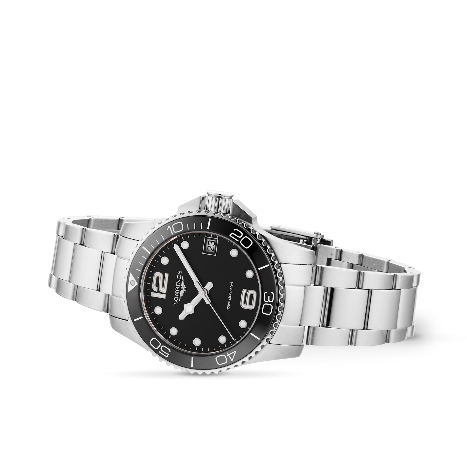 Longines Hydroconquest 32mm Ladies Watch Black L33704566 | Goldsmiths