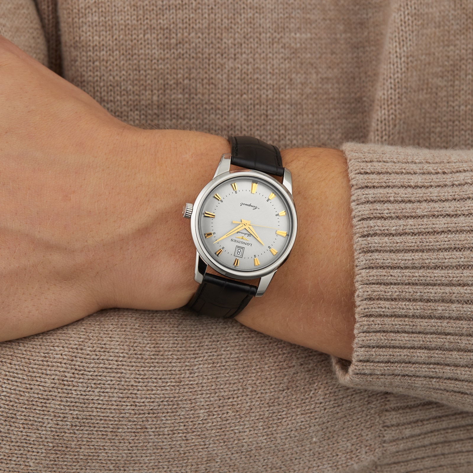 Longines Conquest Heritage Mens Watch Sunray Silver L16454754 | Goldsmiths