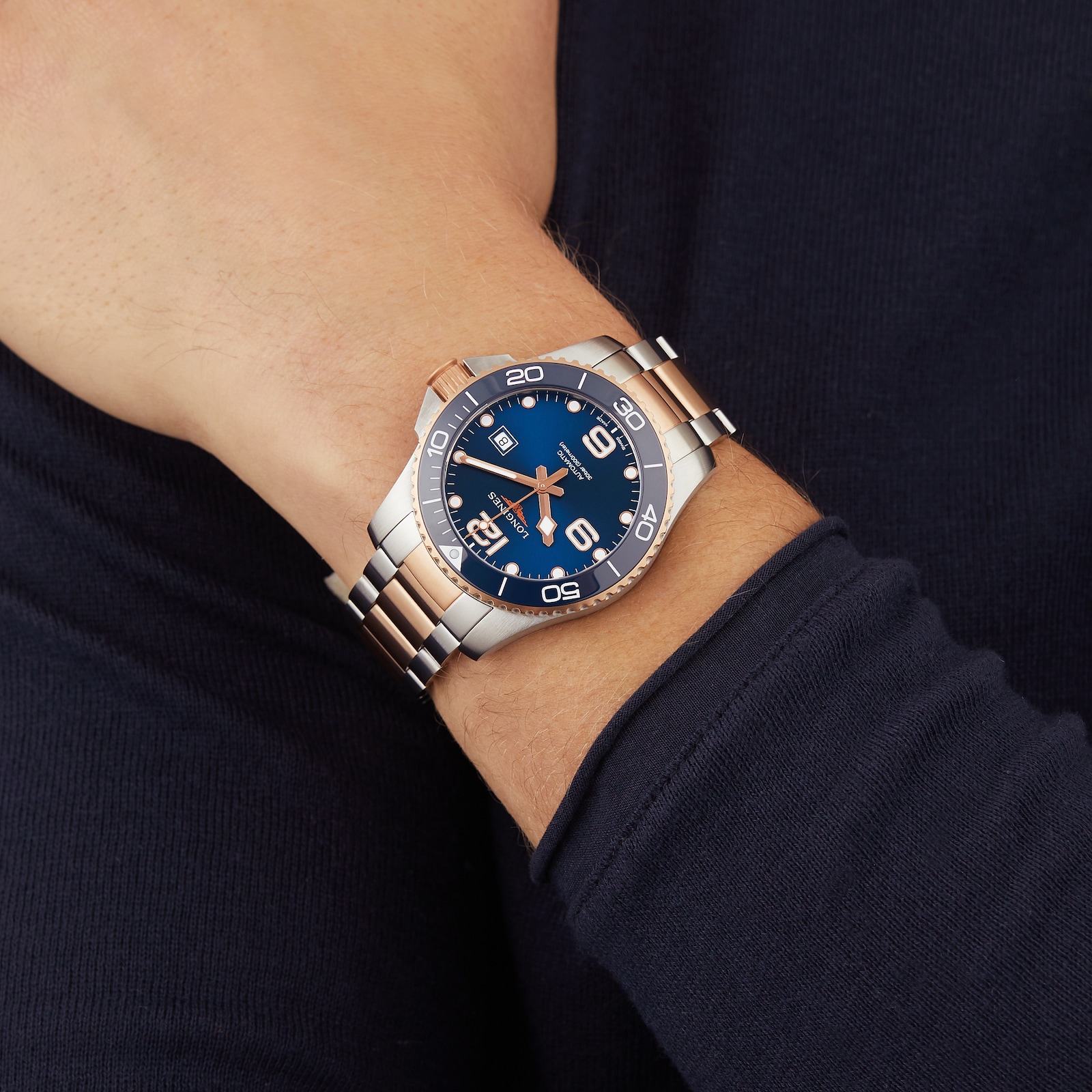 Longines HydroConquest 43mm Mens Watch Sunray Blue L37823987 | Goldsmiths