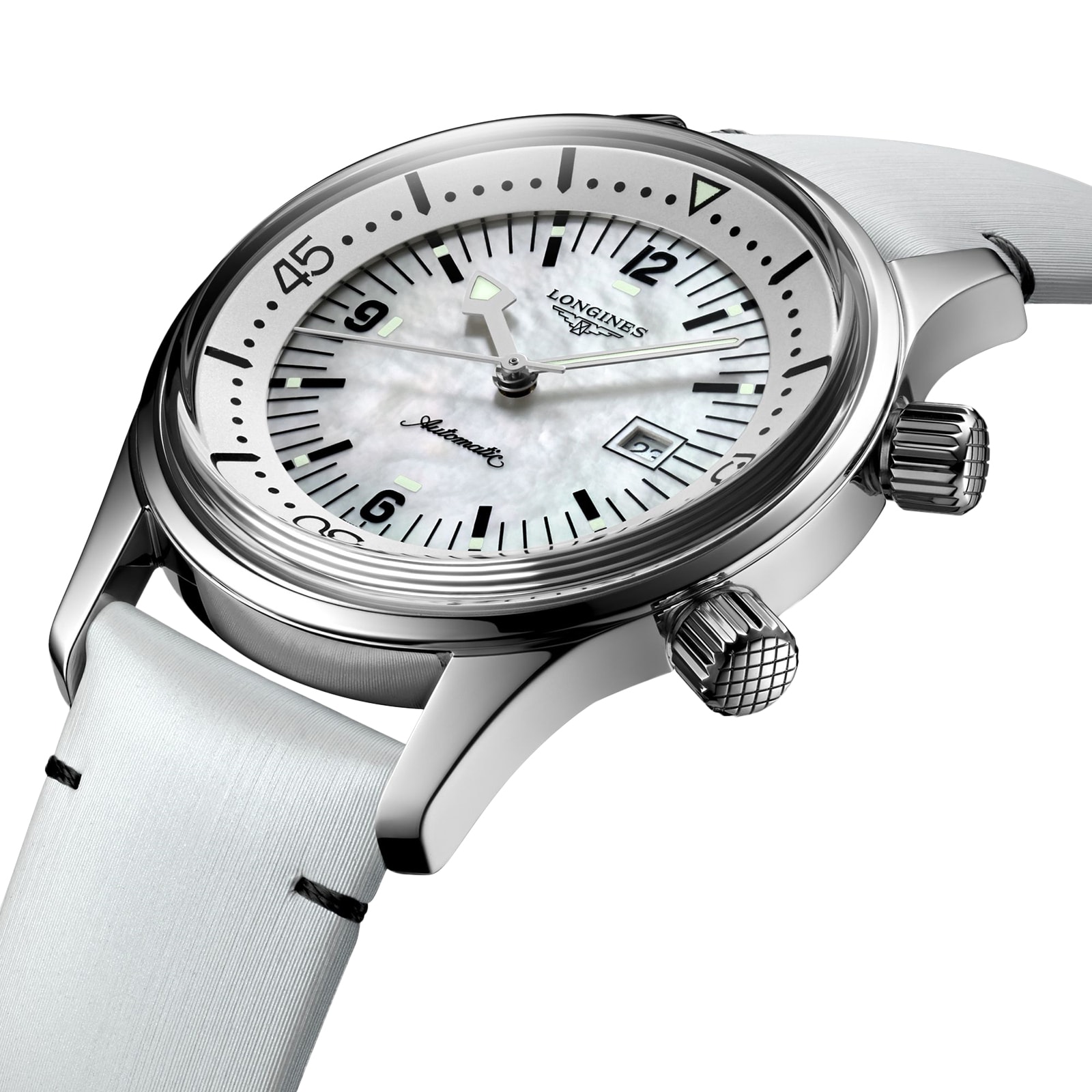 Longines Legend Diver 36mm Unisex Watch White L33744800 | Watches Of ...