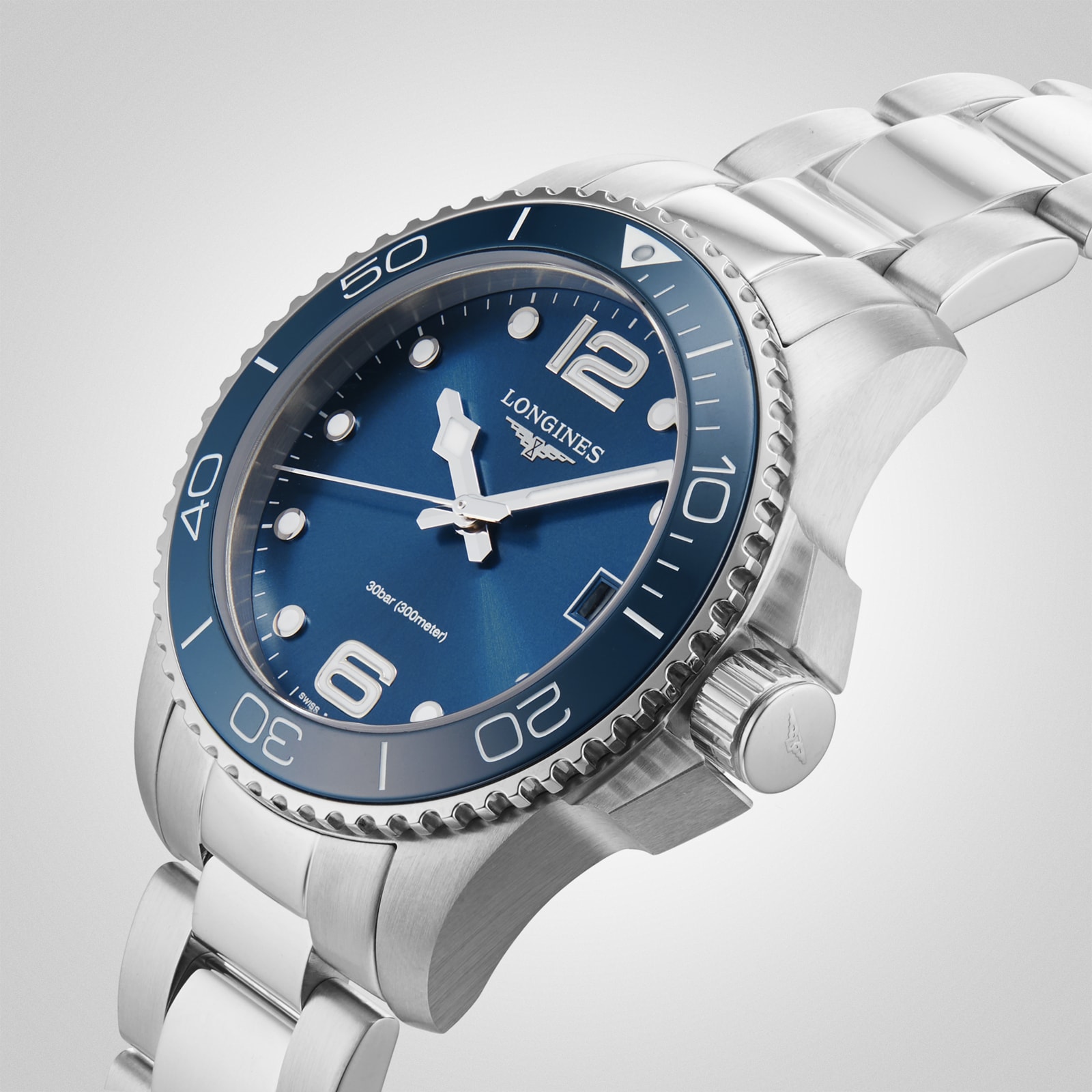 Longines Hydroconquest 32mm Ladies Watch Blue L33704966 | Goldsmiths