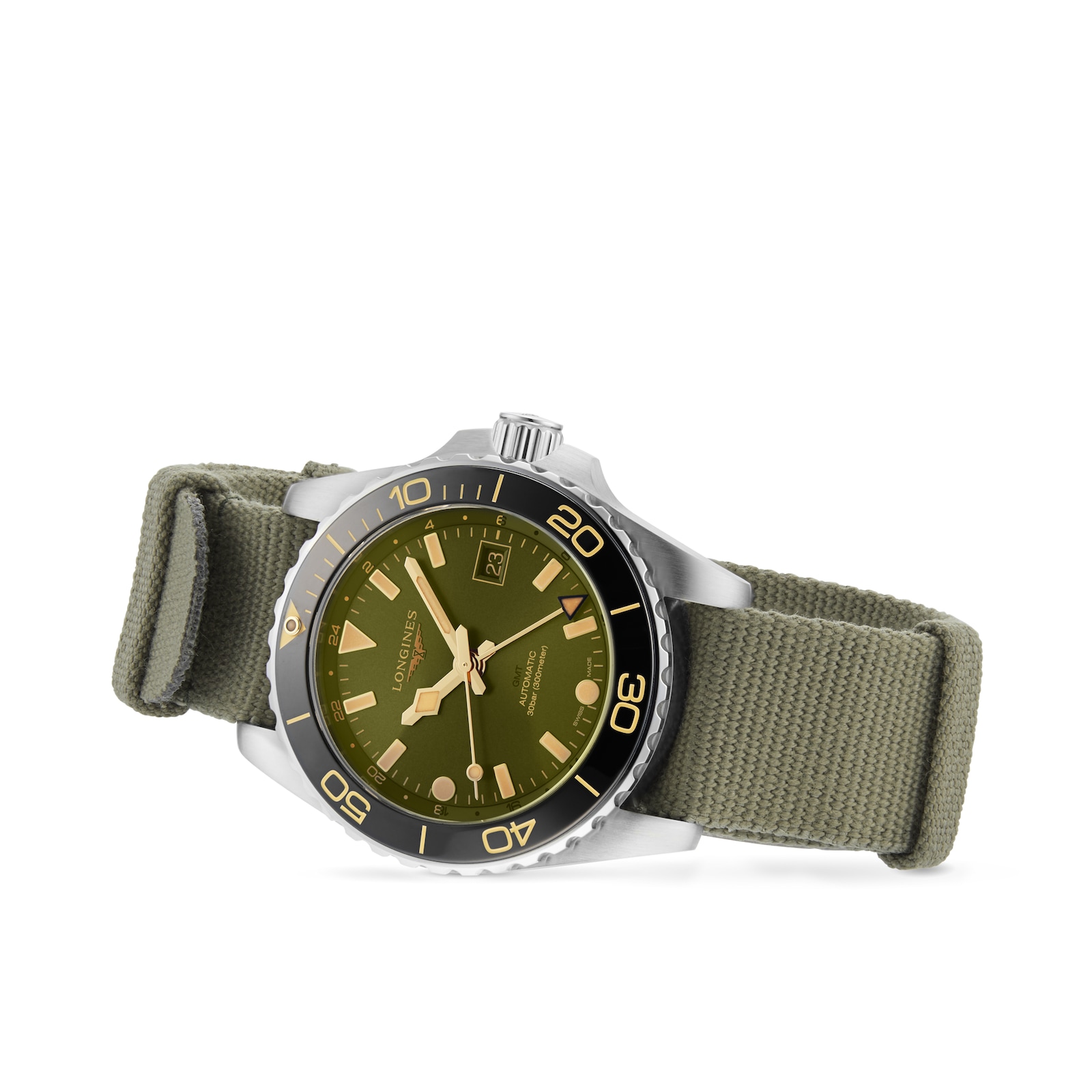 Longines Hydroconquest 41mm Mens Watch Green L37904062 | Watches Of ...