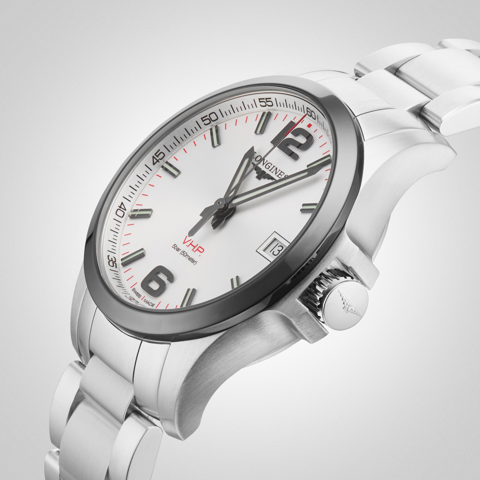 Longines Conquest VHP 41mm Mens Watch Silver L37194766 | Goldsmiths