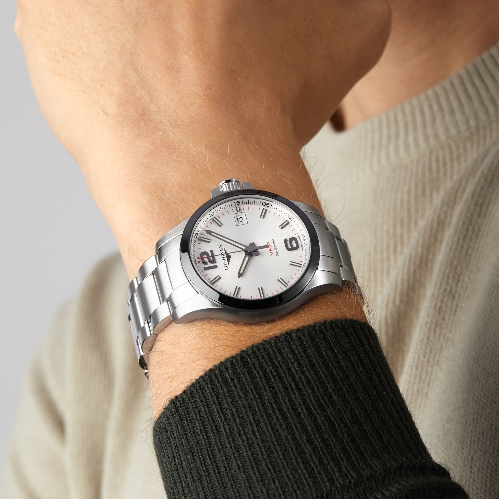 Longines Conquest VHP 41mm Mens Watch Silver L37194766 | Watches Of ...