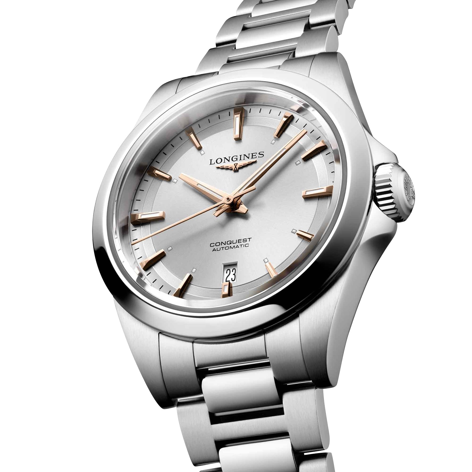 Longines Conquest 30mm Ladies Watch Silver L33204726 | Watches Of ...