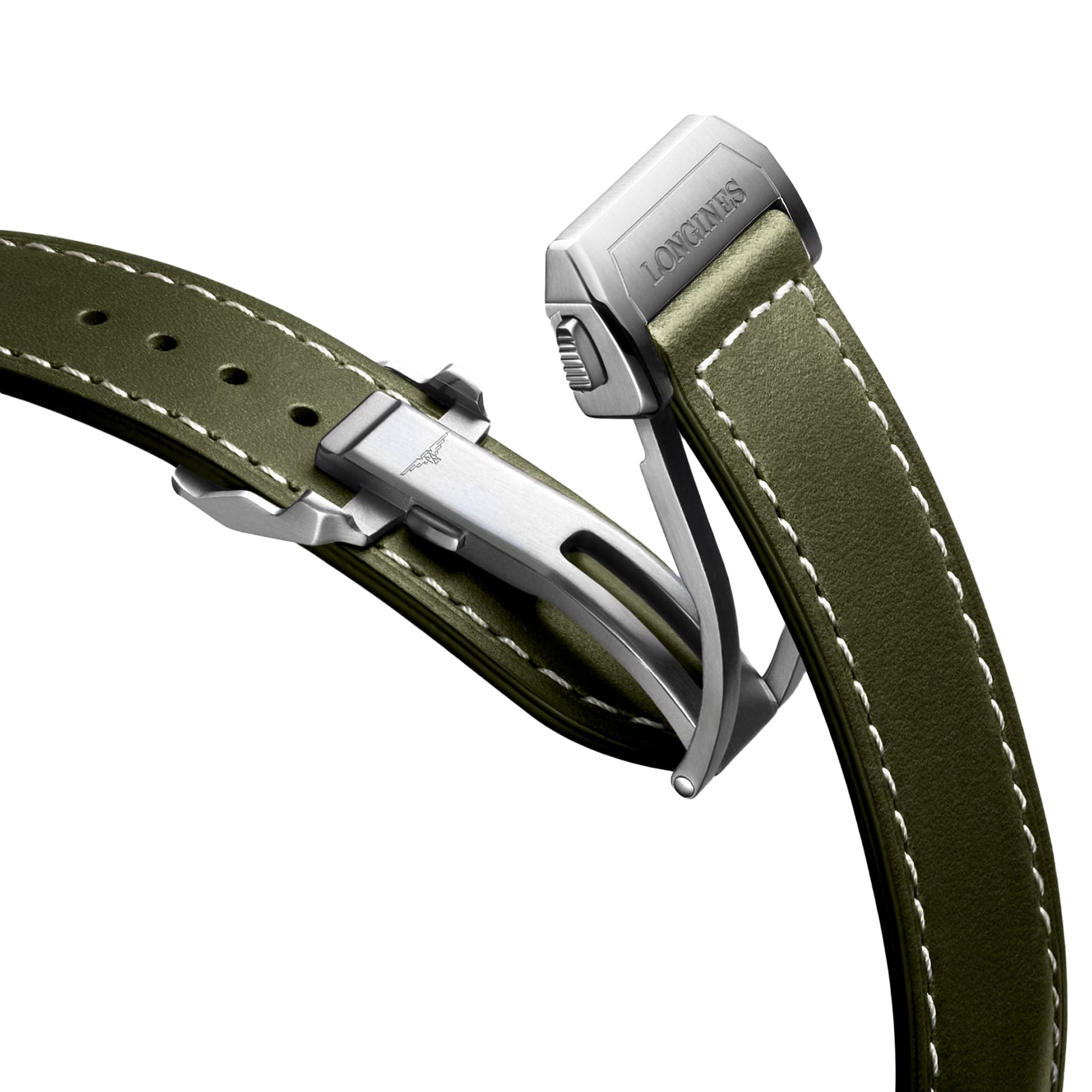 Longines Spirit Flyback 42mm Mens Watch Green L38215532 | Goldsmiths