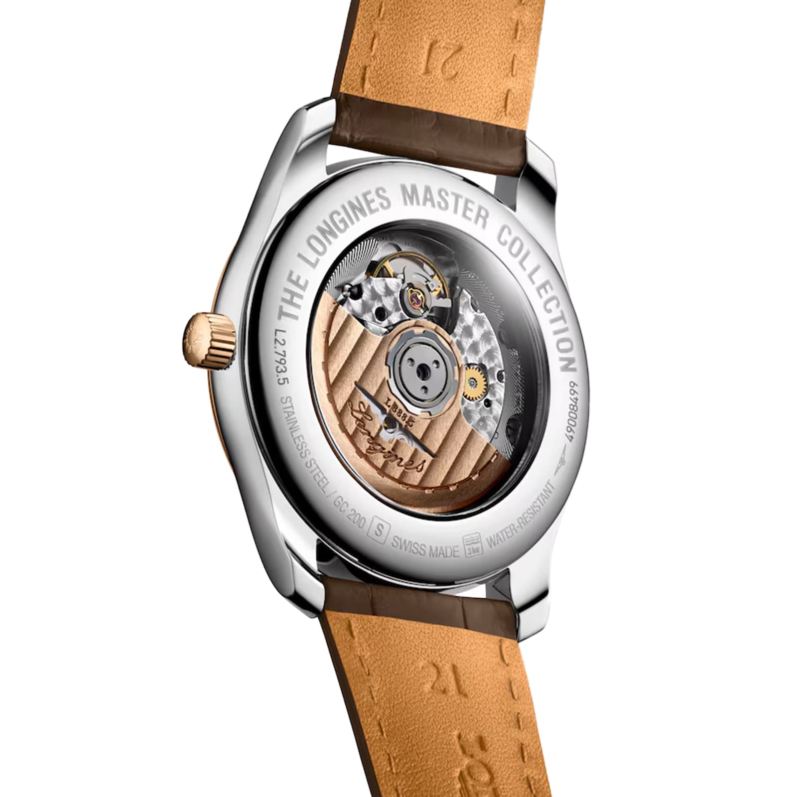 Longines Master Collection Stainless Steel and 18ct Rose Gold 40mm Mens ...