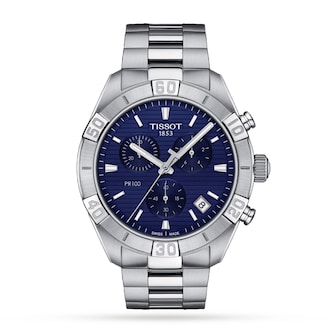 Tissot PR 100 Sport Chronograph 44mm Mens Watch T1016171104100 | Goldsmiths