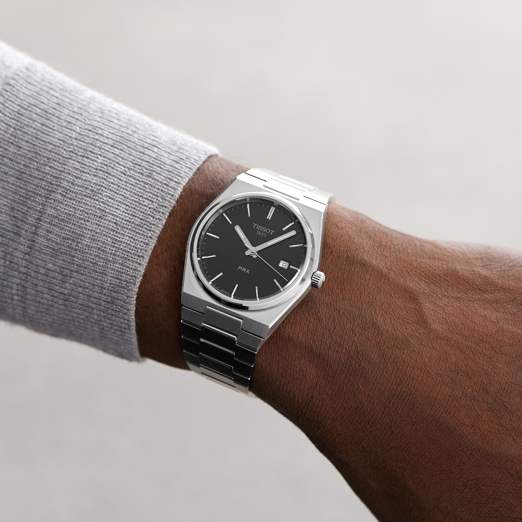 Tissot T-Classic PRX 40mm Mens Watch T1374101105100 | Mappin and Webb