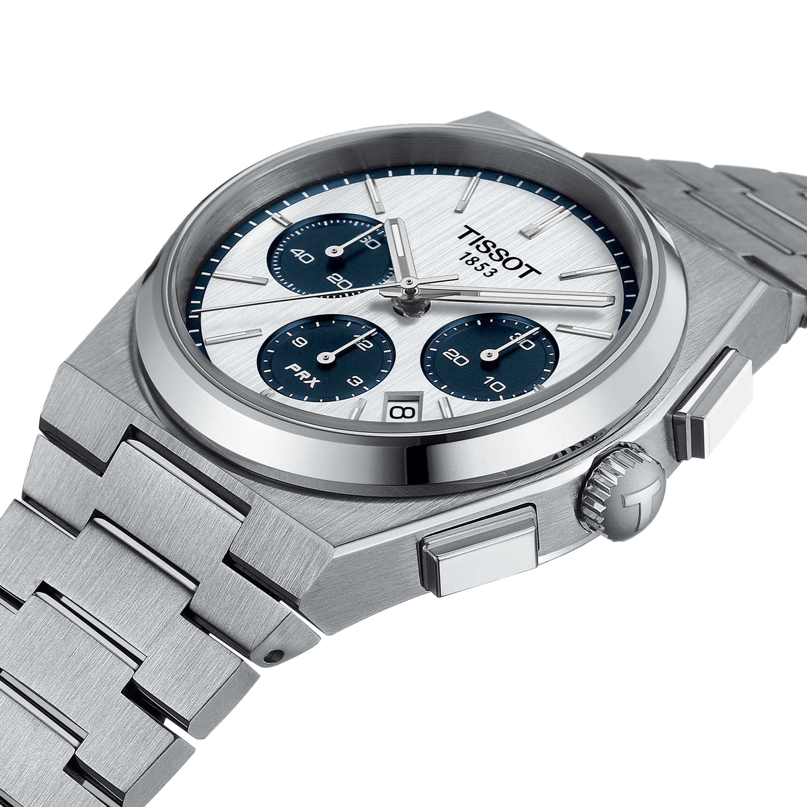 Tissot PRX Automatic Chronograph 42mm Mens Watch White T1374271101101 ...