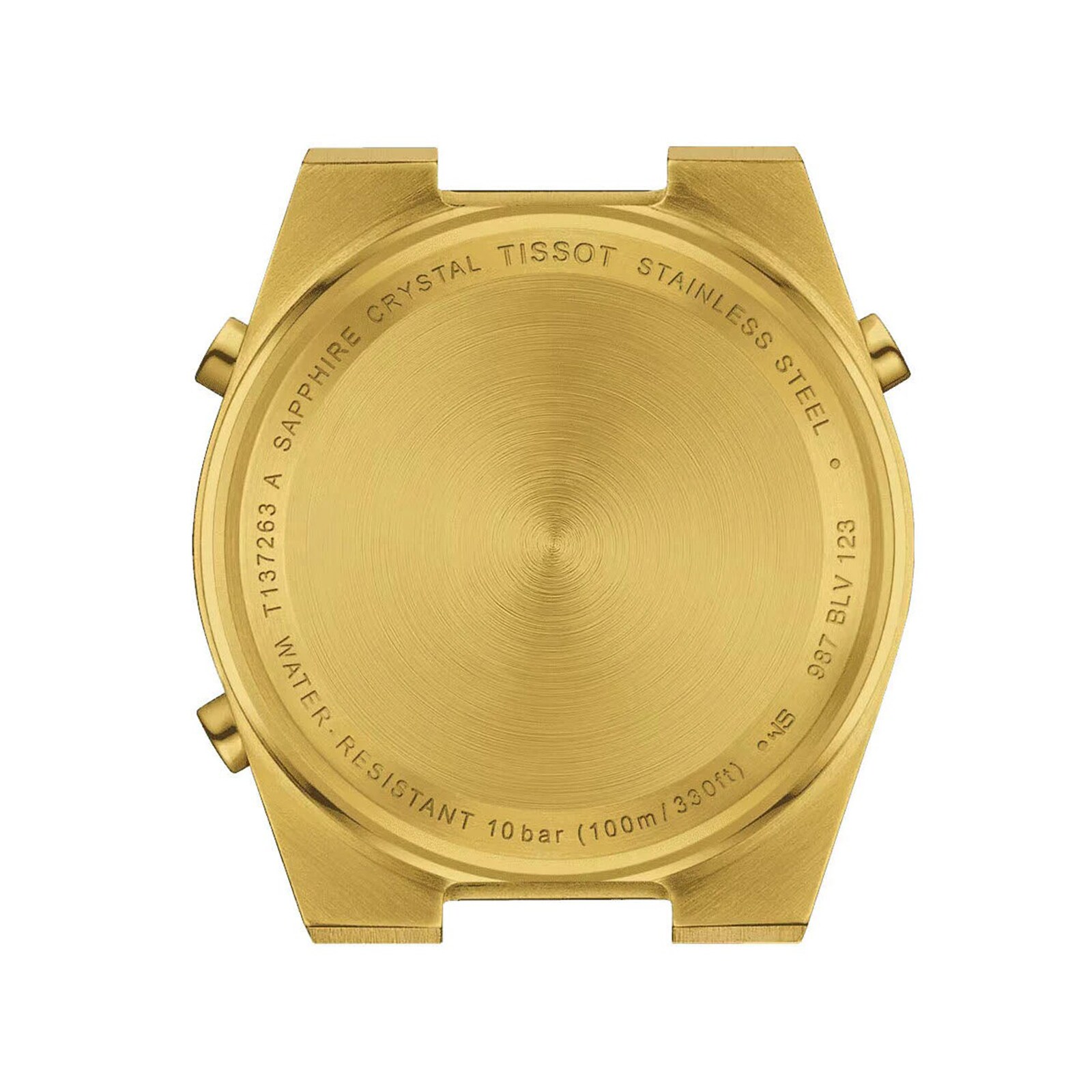 Tissot PRX Digital 35mm Unisex Watch Black PVD Yellow Gold ...