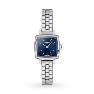 Tissot Lovely Square Quartz 20mm Ladies Watch Blue T0581091104101 ...