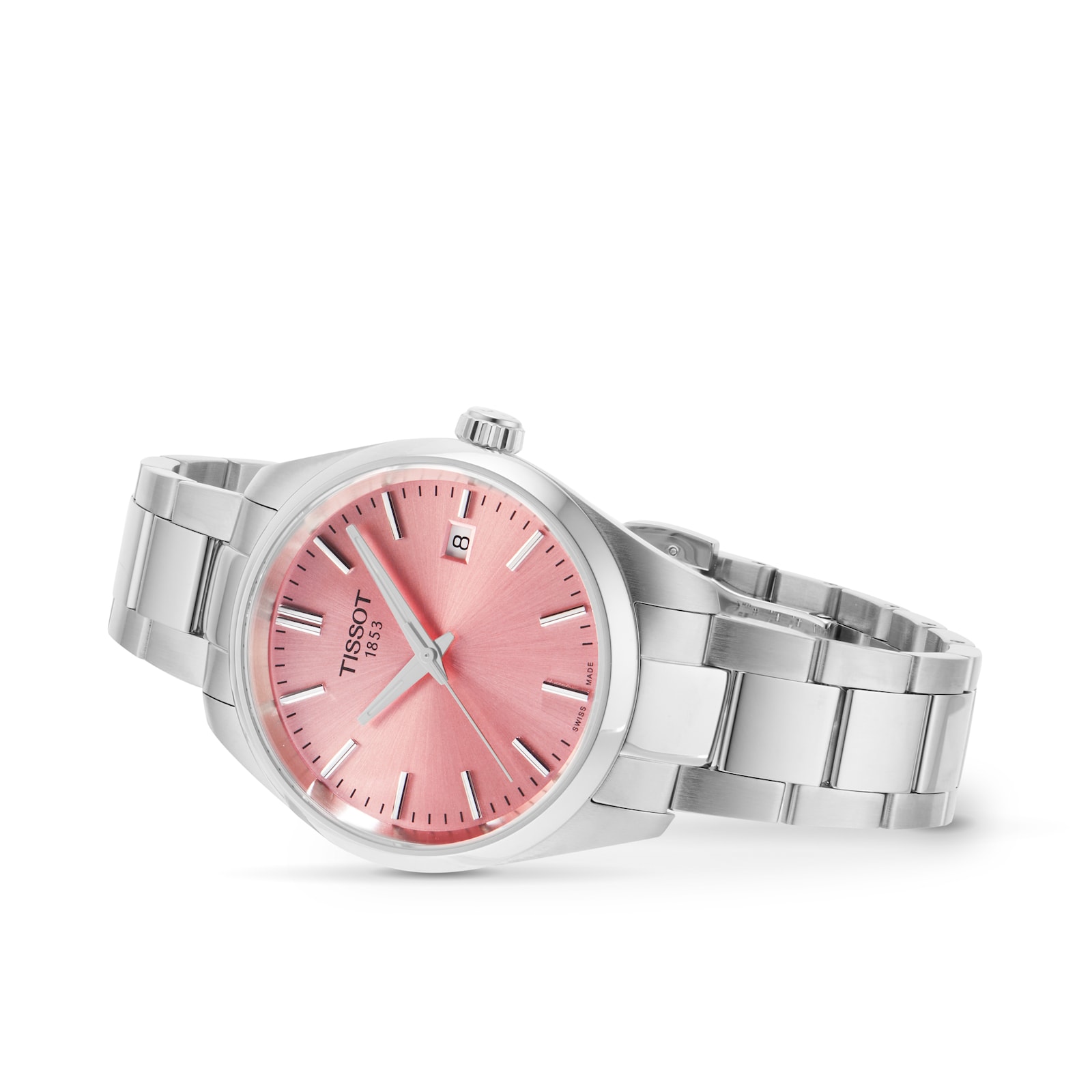 Tissot PR 100 Quartz 34mm Unisex Watch Pink T1502101133100 | Goldsmiths