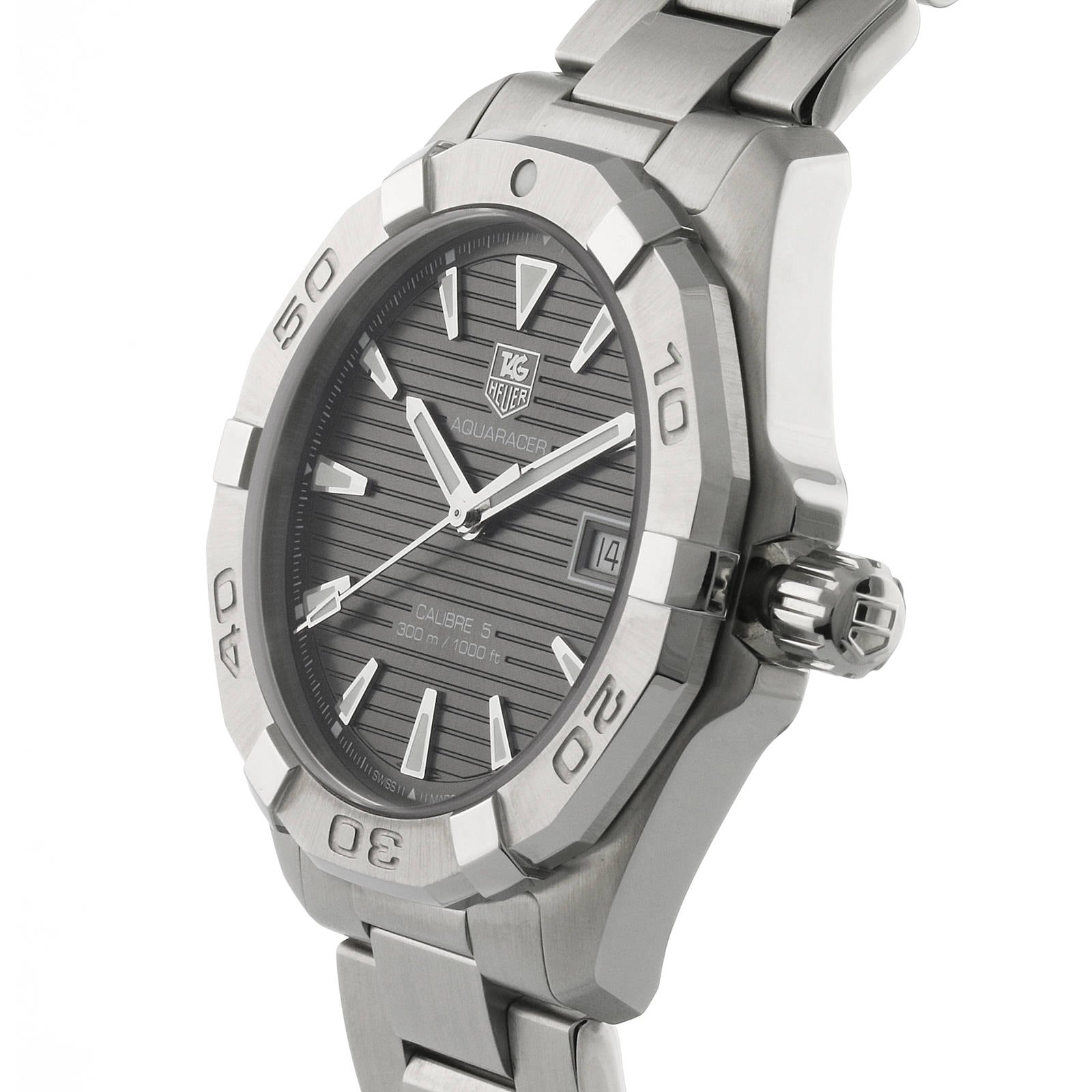 TAG Heuer Aquaracer Calibre 5 41mm Automatic Mens Watch WAY2113.BA0928 ...