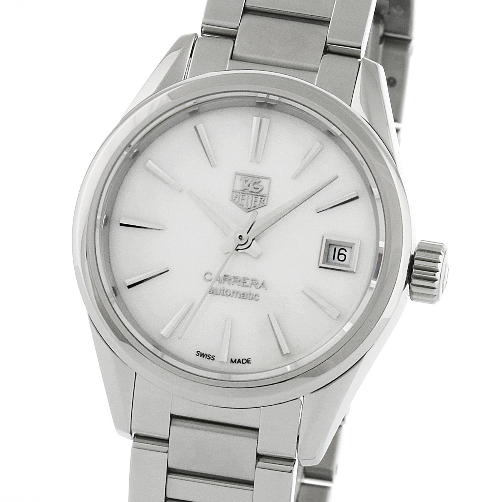 TAG Heuer Carrera Automatic 28mm Ladies Watch WAR2411.BA0776 | Goldsmiths