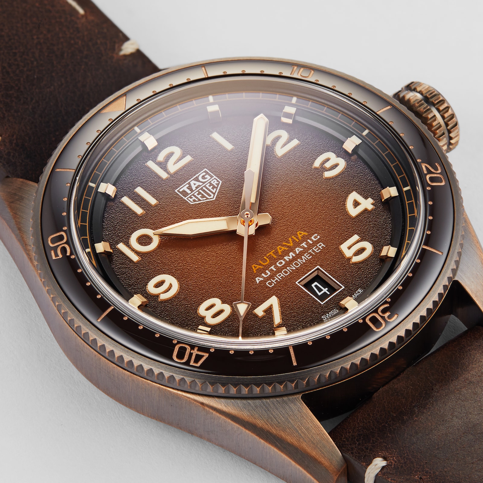 TAG Heuer Autavia Calibre 5 COSC 42mm Mens Watch WBE5191.FC8276 ...