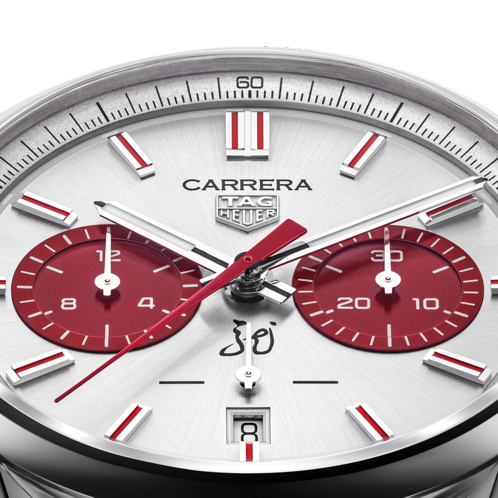 TAG Heuer Carrera Chronograph Automatic 42mm Mens Watch Silver CBN201H ...