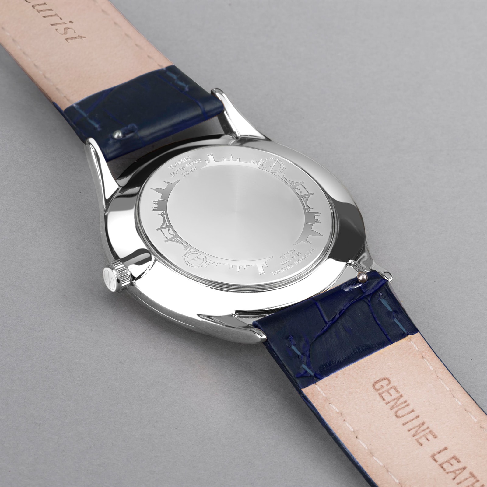 Accurist Classic Blue Leather Strap 37mm Watch 73000 | Goldsmiths