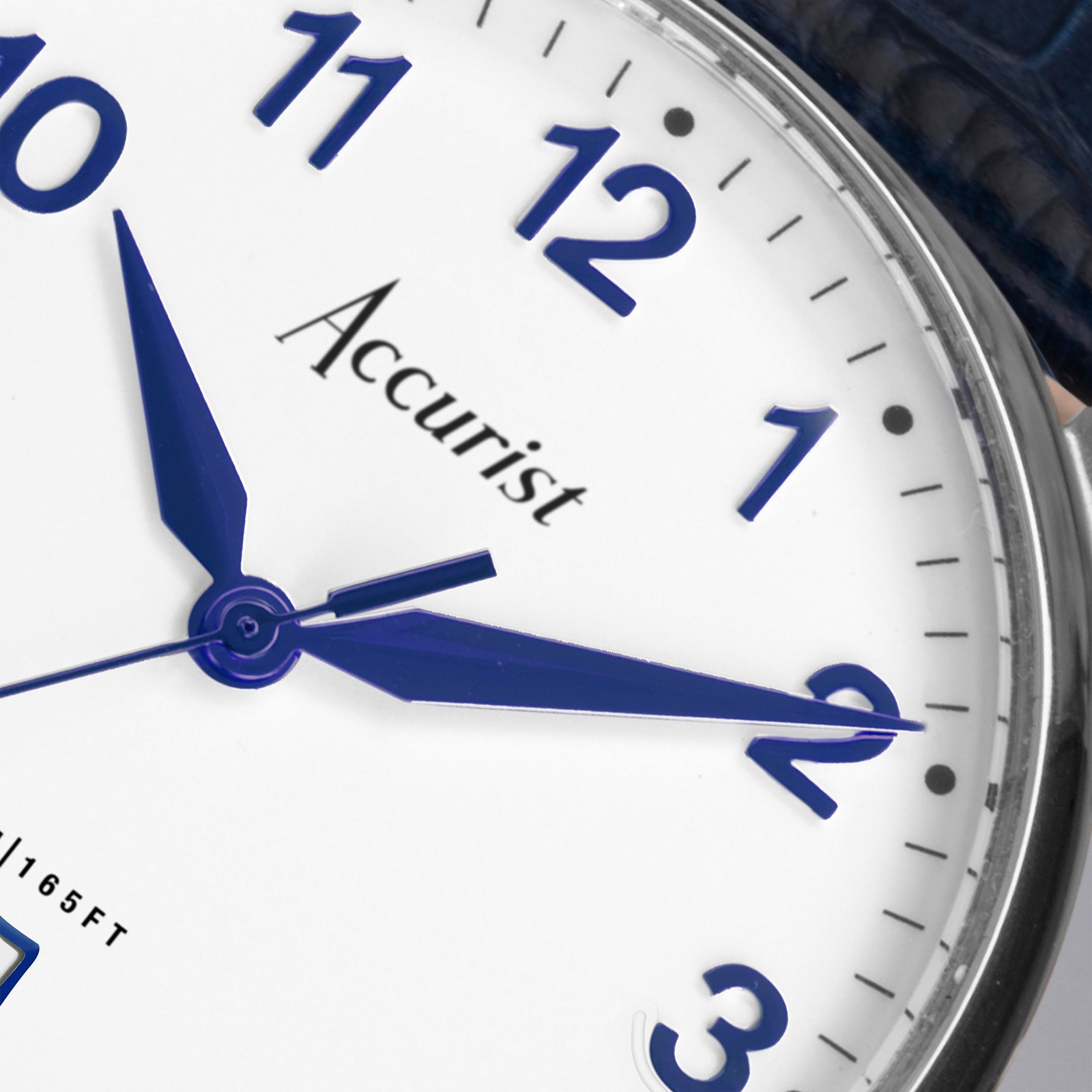 Accurist Classic Blue Leather Strap 37mm Watch 73000 | Goldsmiths