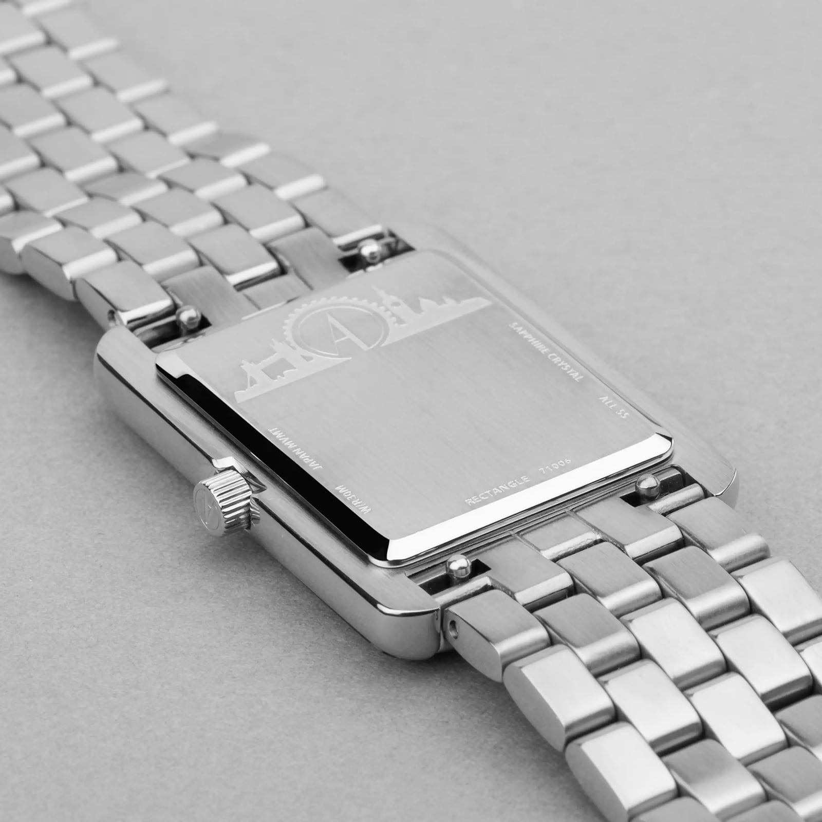 Accurist Rectangle Stainless Steel Bracelet 26mm Watch 71006 | Goldsmiths
