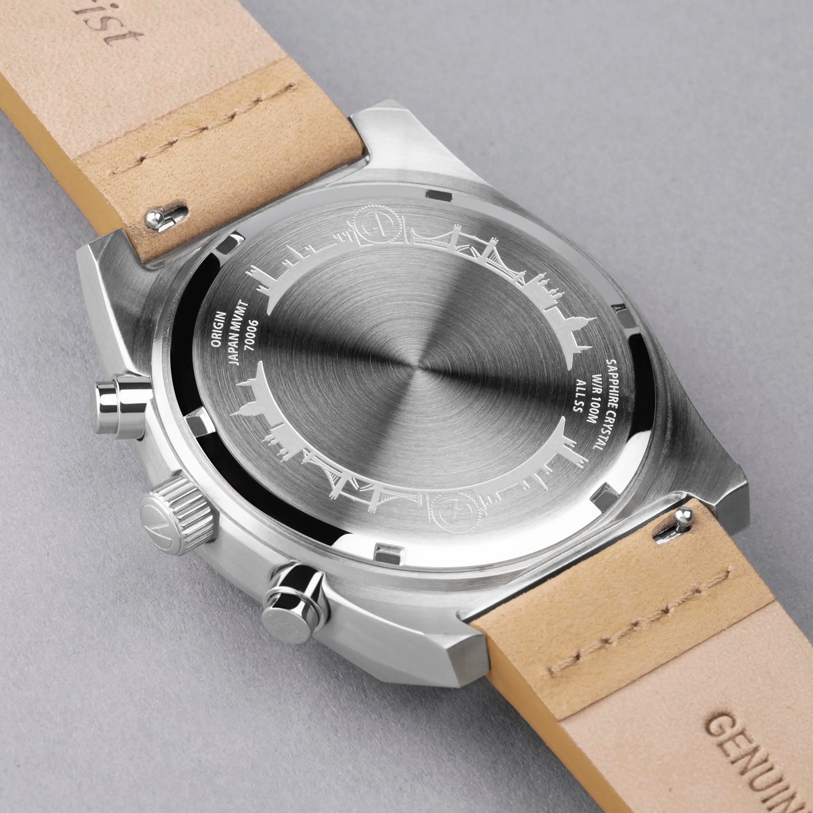 Accurist Origin Tan Leather Strap Chronograph 41mm Watch 70006 | Goldsmiths