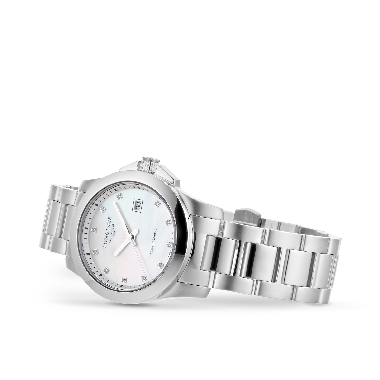 Longines Conquest 30mm Ladies Watch L33764876 | Watches Of Switzerland UK