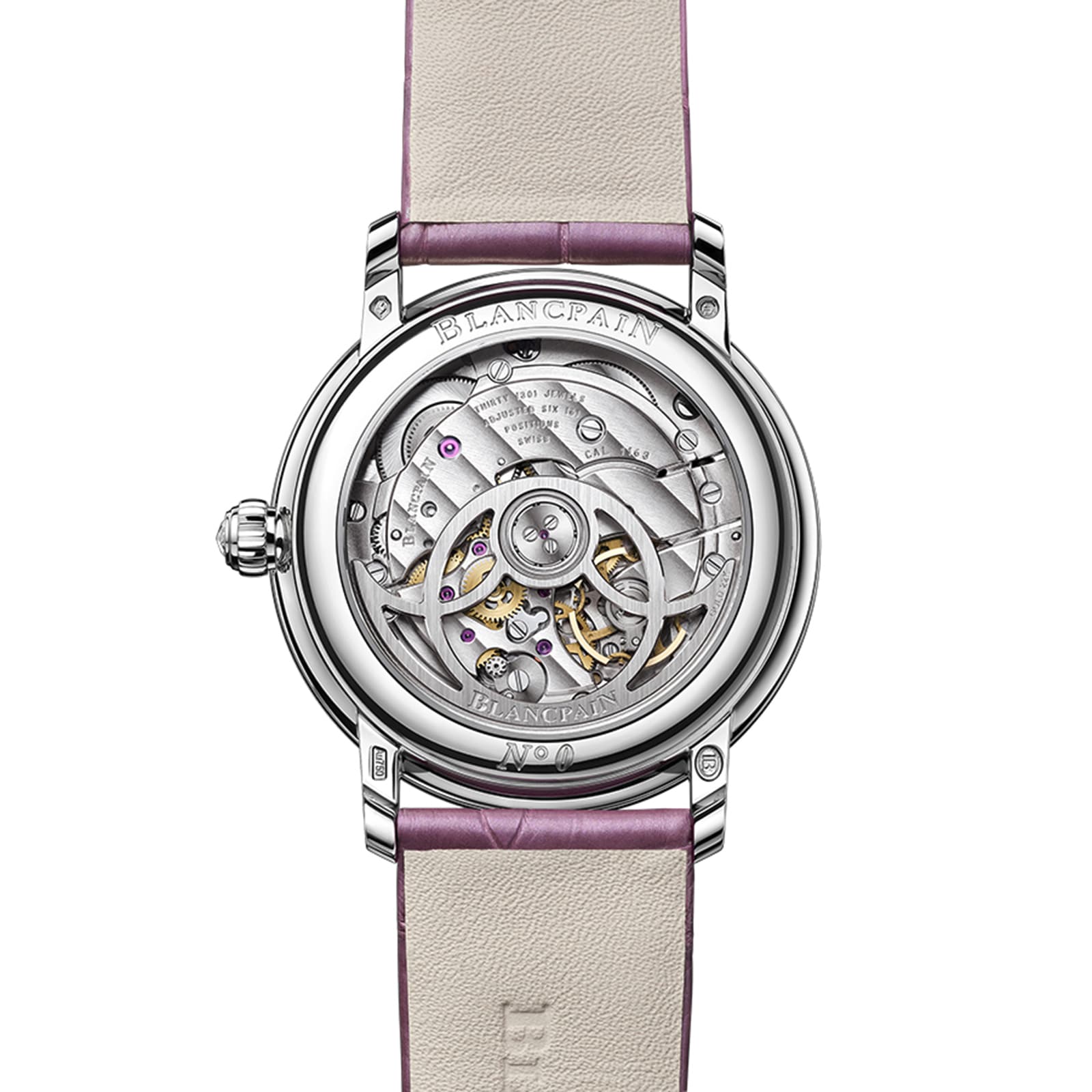 Blancpain Ladybird Colours 34.9mm 18ct White Gold Ladies Watch Lilac ...