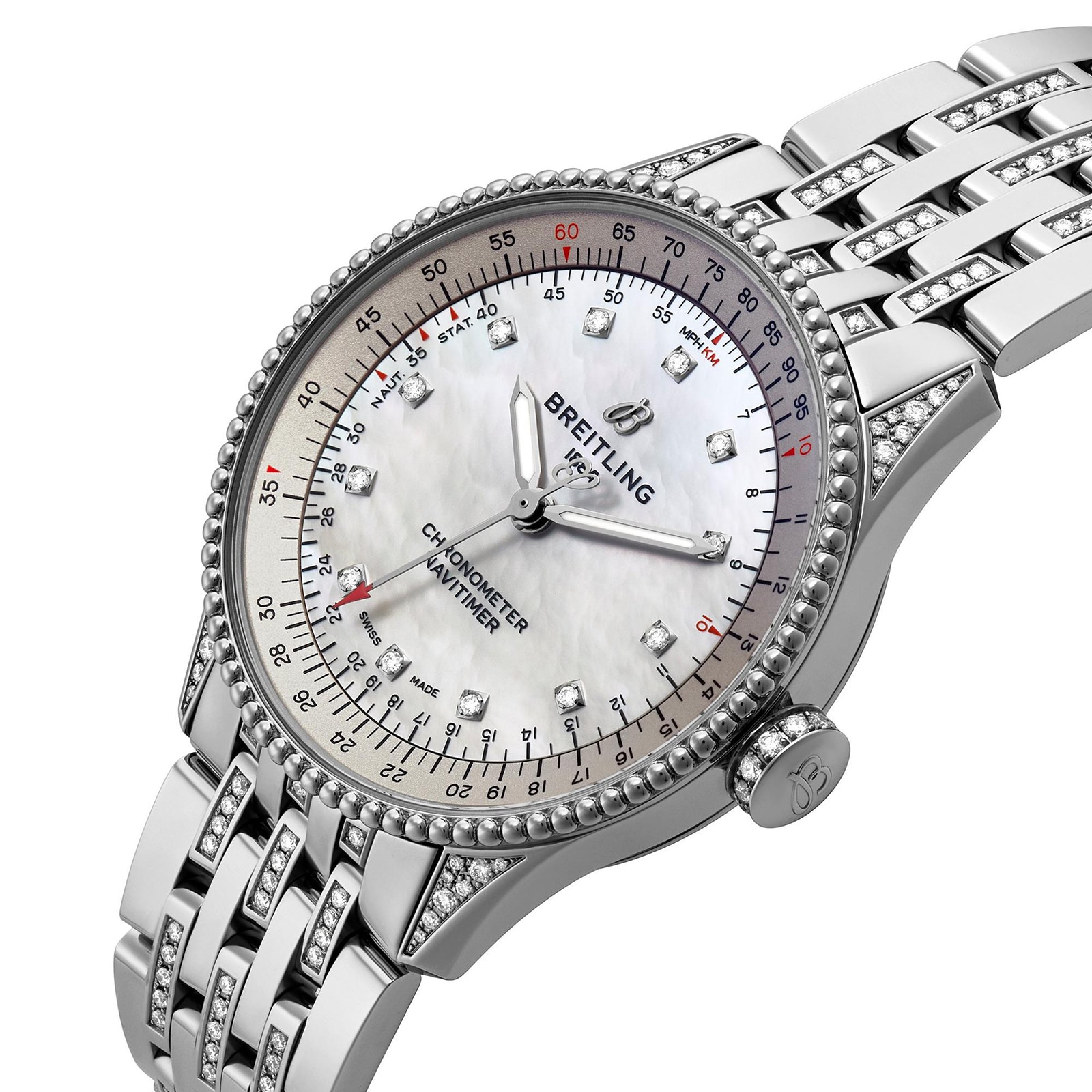 Breitling Navitimer Automatic 35mm Ladies Watch Mother Of Pearl ...
