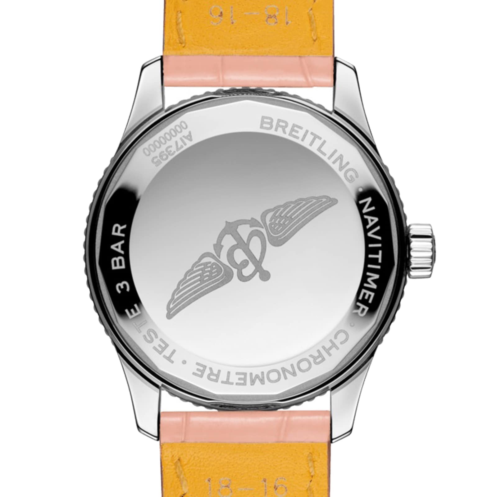 Breitling Navitimer Automatic 35 Stainless Steel Leather Strap Watch ...