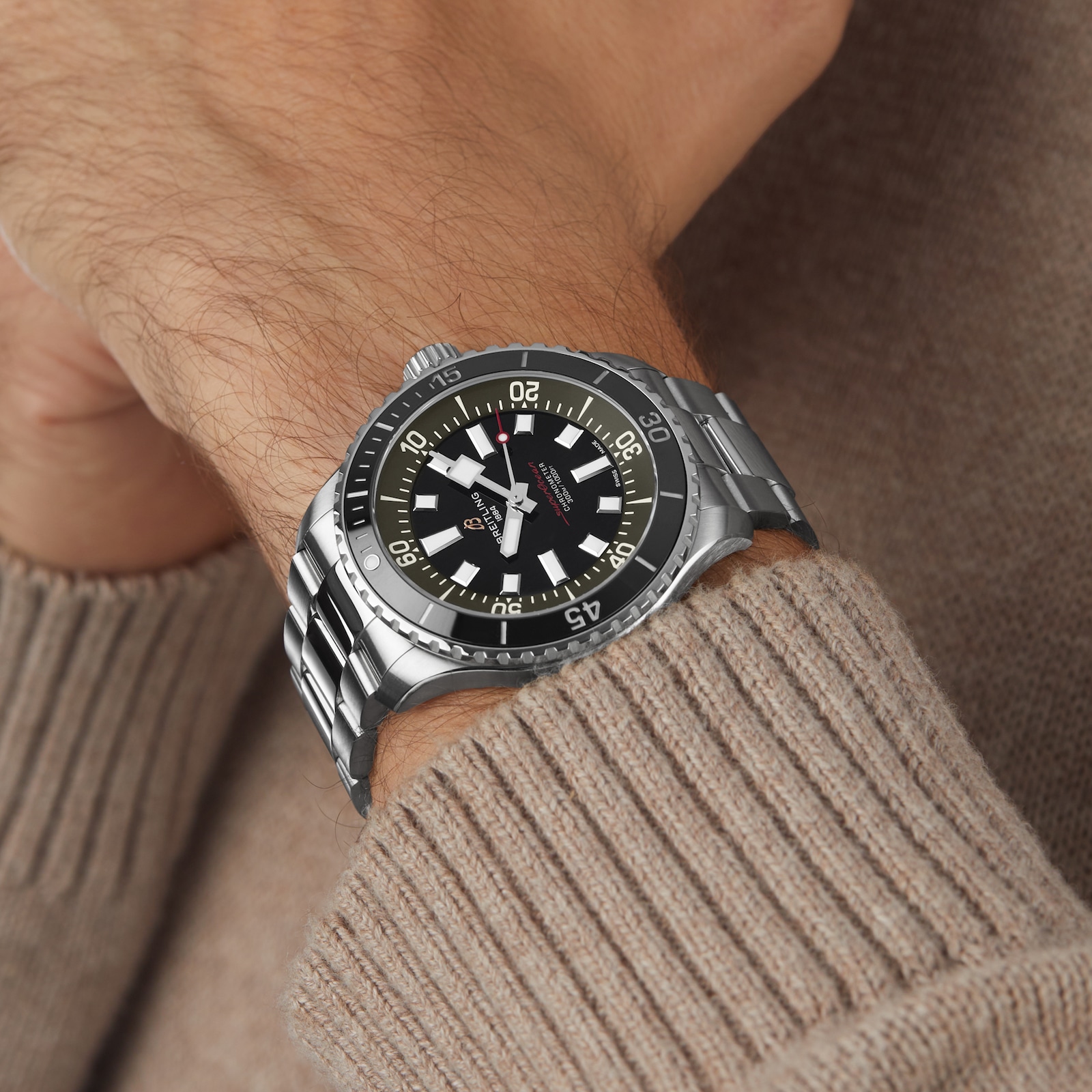 Breitling Superocean Automatic 44mm UK Edition Mens Watch Black ...