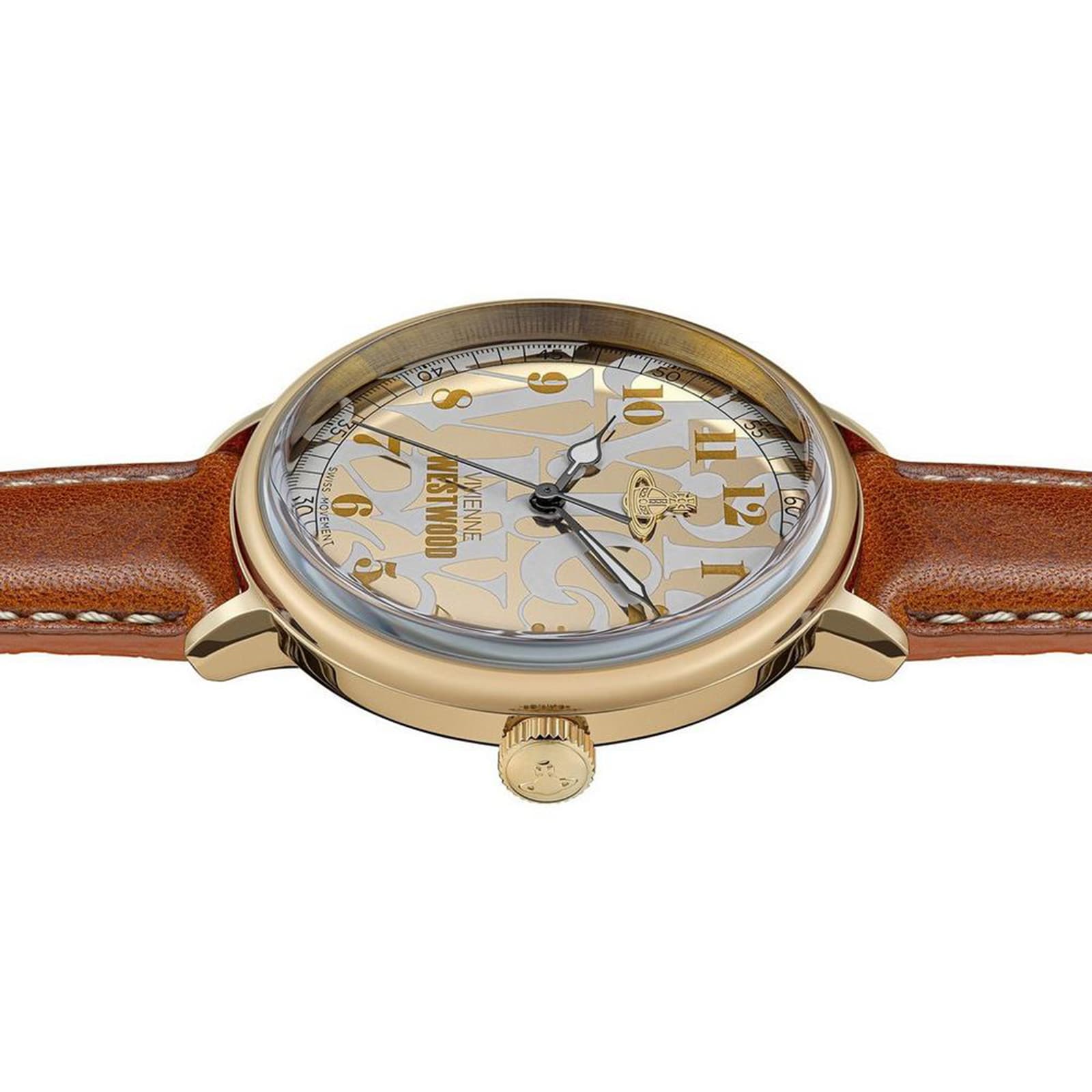 Vivienne Westwood Cavendish 48mm Ladies Watch Gold VV299GDBR | Goldsmiths