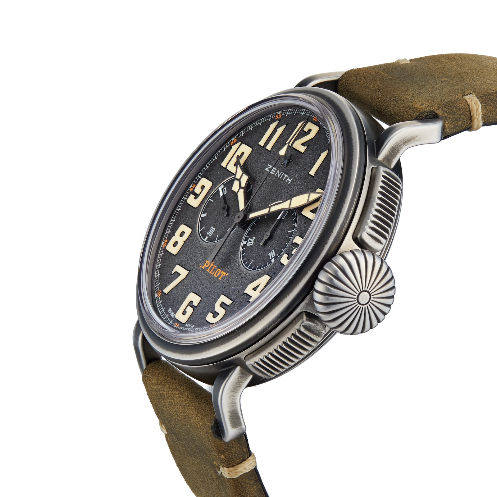 Zenith Pilot Type 20 Chronograph Ton Up 45mm 112430406921C773 | Goldsmiths