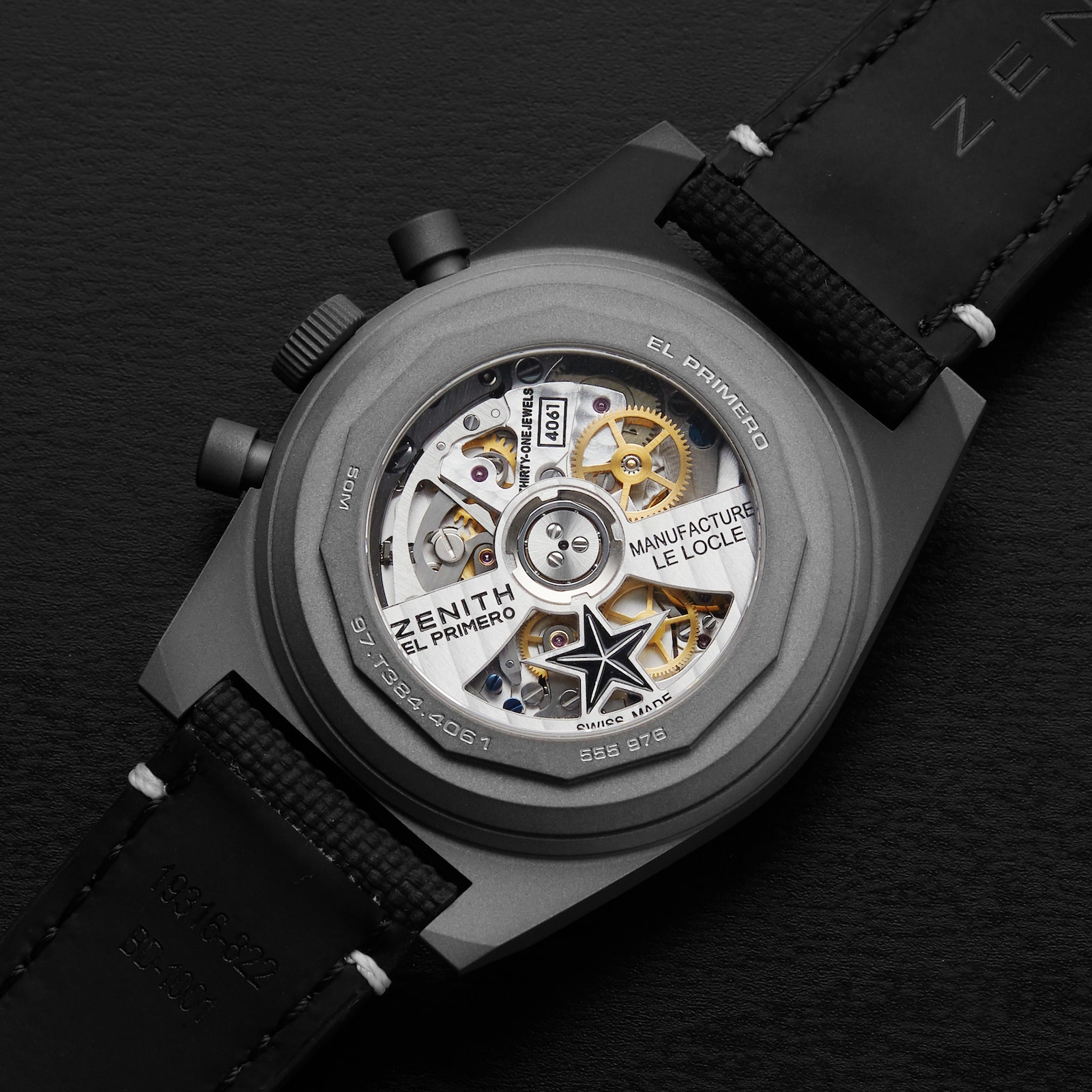 Zenith Chronomaster Revival Shadow 37mm Mens Watch 97.T384.4061/21.C822 ...