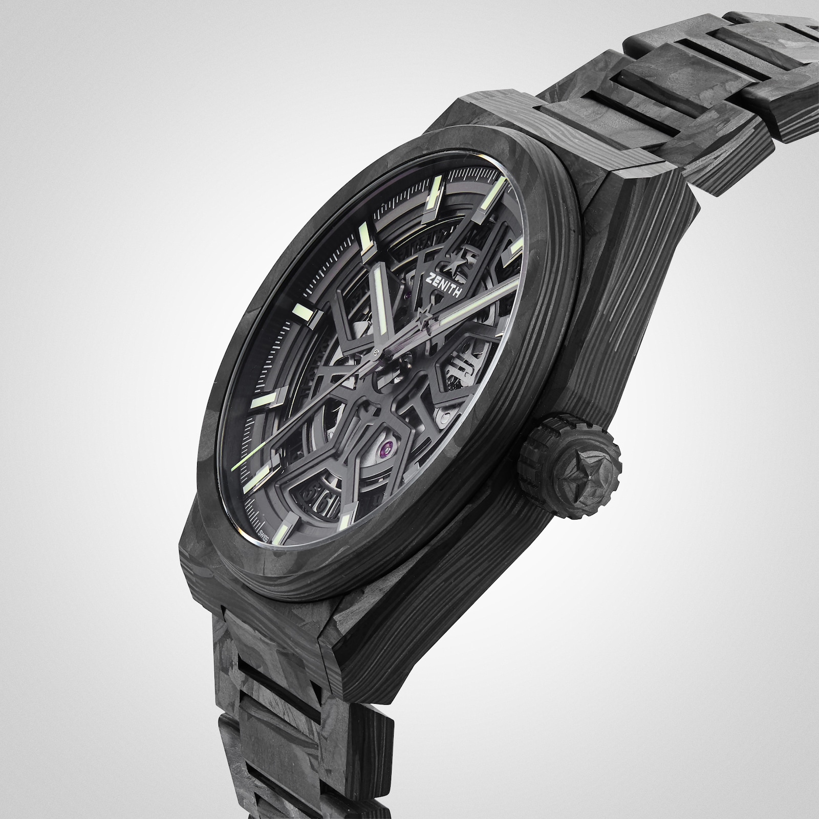 Zenith Limited Edition Classic Carbon 41mm Mens Watch 10.9001.670/80 ...