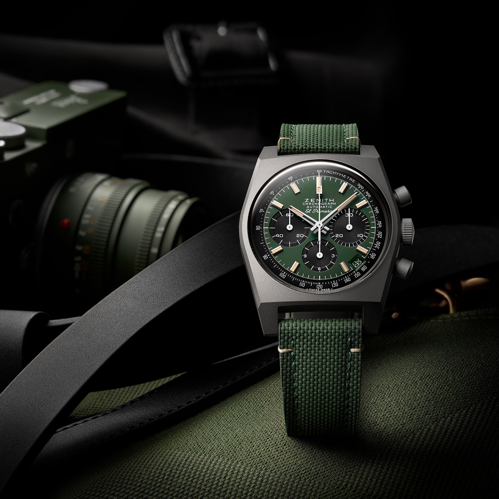 Zenith Chronomaster Automatic 37mm Mens Boutique Edition Watch Green 97 ...