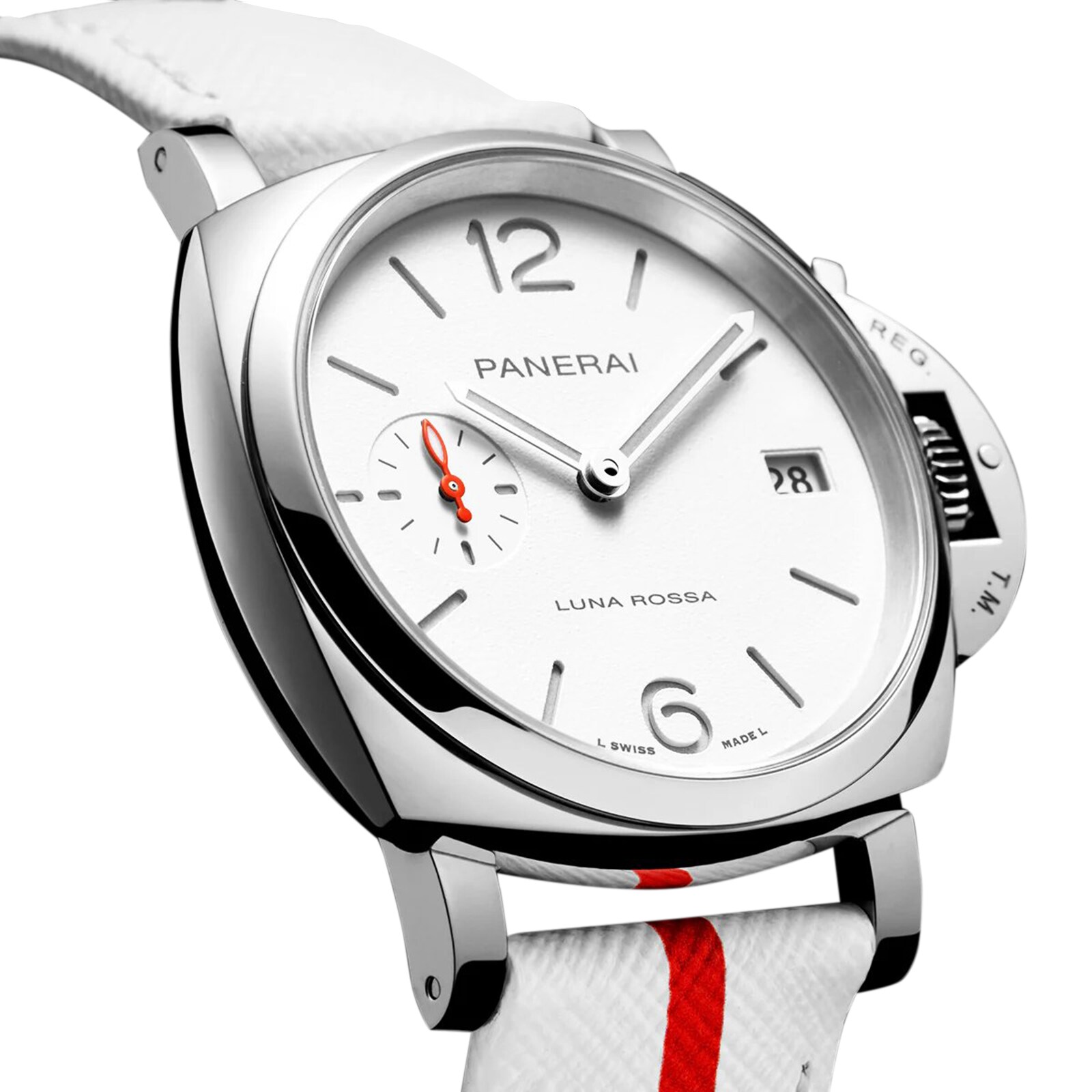 Panerai Luminor Due Luna Rossa 38mm Ladies Watch White PAM01378 ...