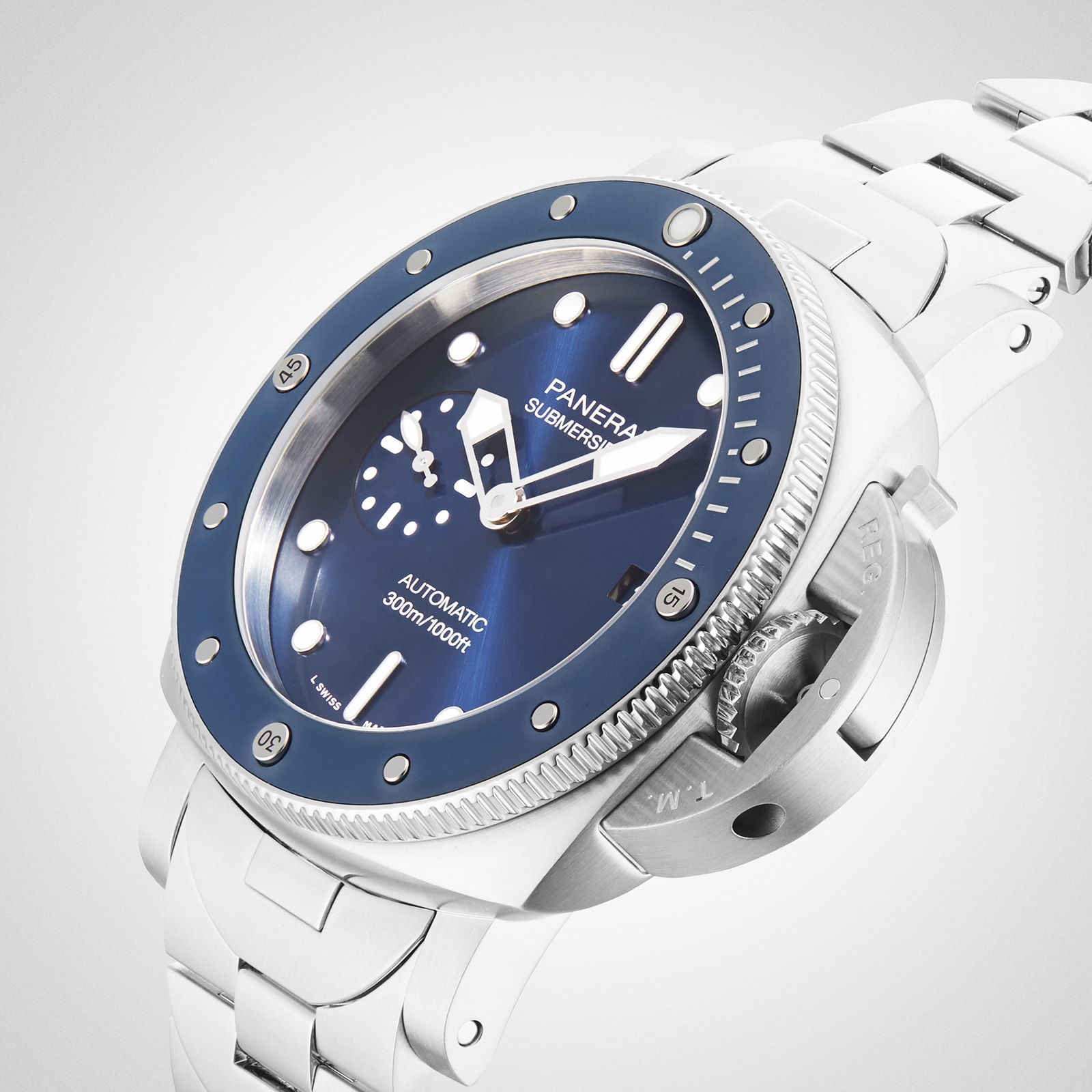 Panerai Submersible Blu Notte 42mm Mens Watch PAM02068 | Watches Of ...