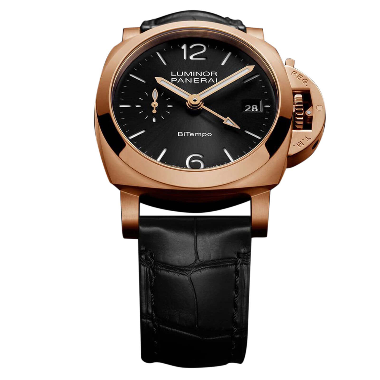 Panerai Luminor Quaranta BiTempo Goldtech 40mm Mens Watch Black ...