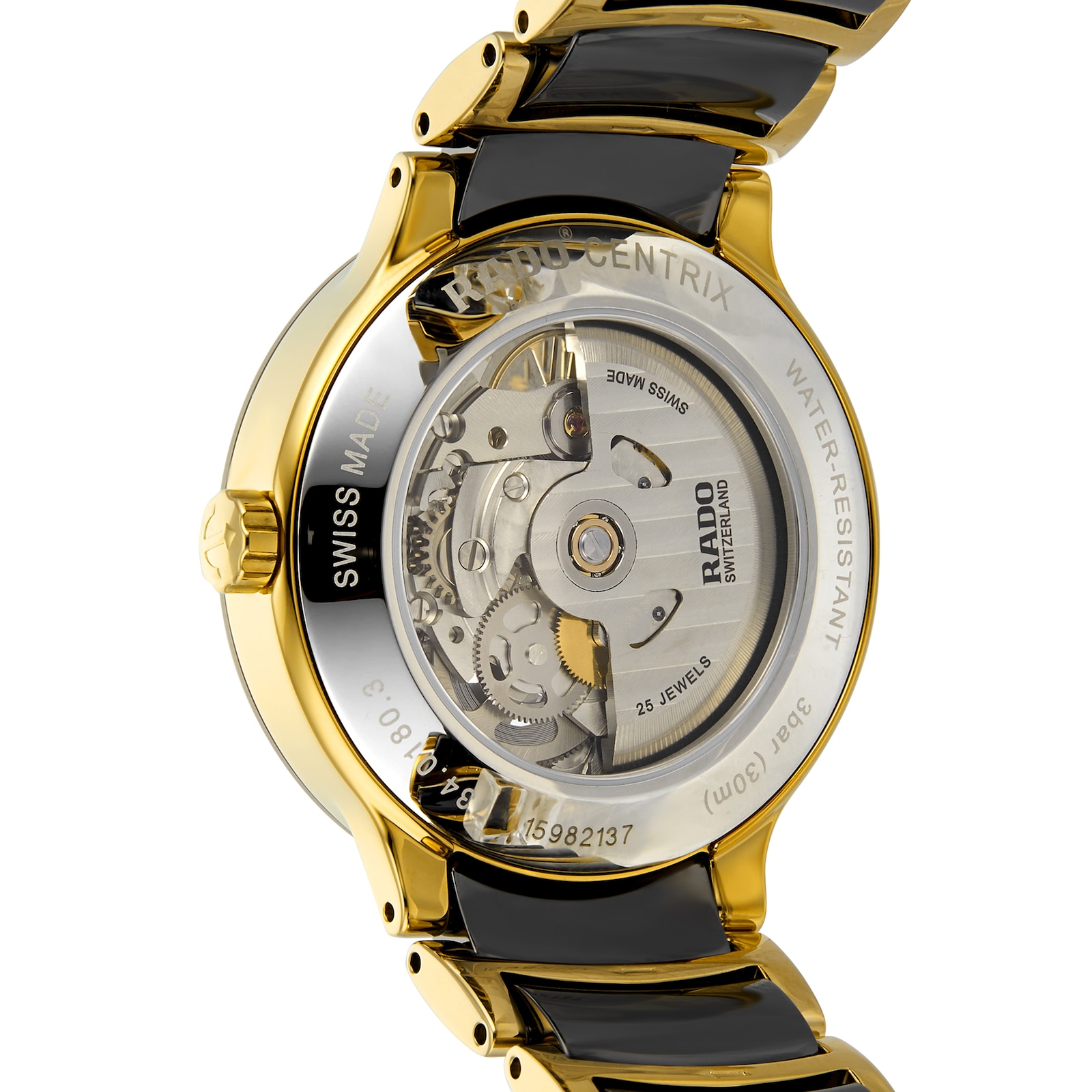 Rado Centrix Skeleton 38mm Mens Watch R30180162 | Goldsmiths